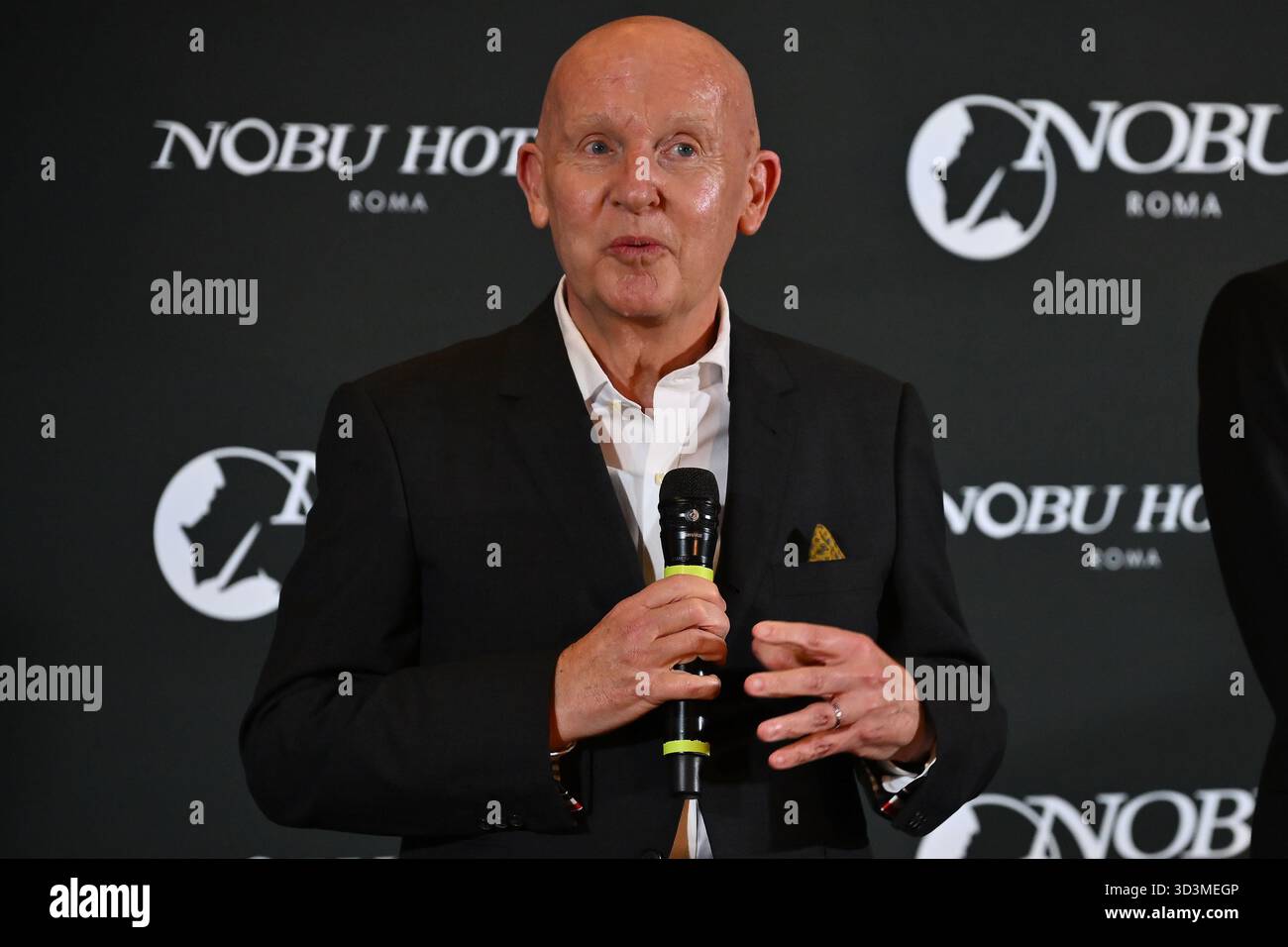 Trevor Horwell attend the opening of Nobu Hotel at Nobu Hotel Rome on ...