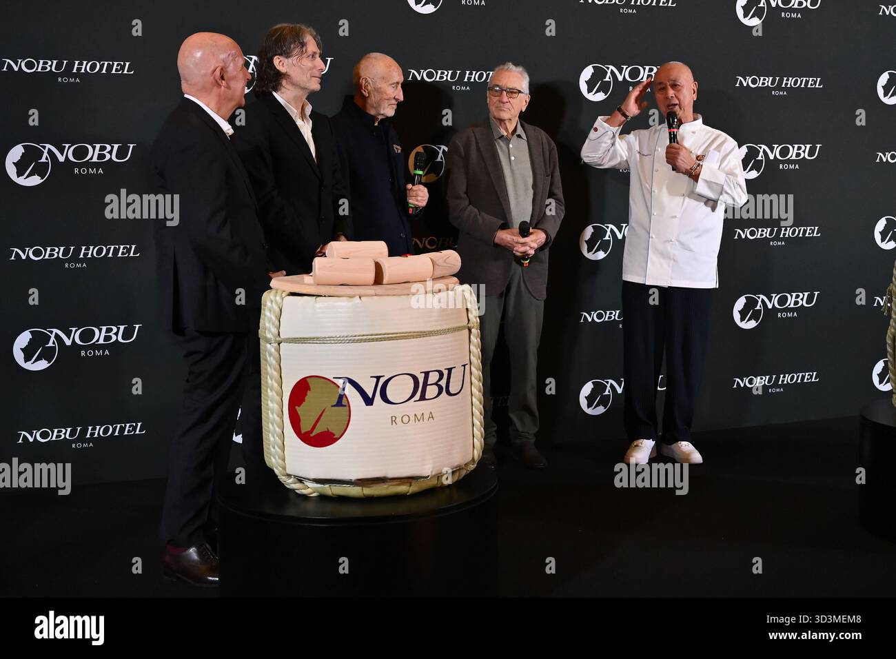 Nobu's three founders: Meir Teper, Robert De Niro and chef Nobu ...
