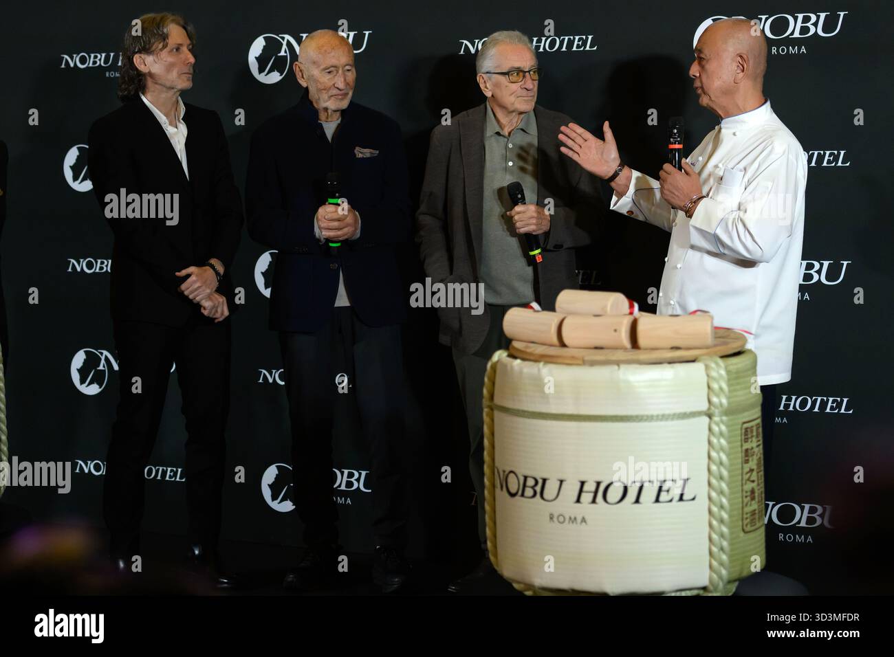 Carlo Acampora, Meir Teper, Actor Robert De Niro and chef Nobu ...