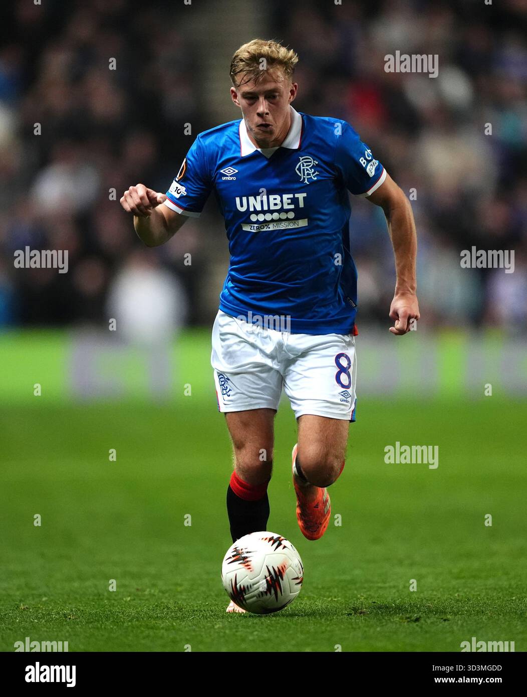 Rangers' Connor Barron during the UEFA Europa League match at Ibrox ...