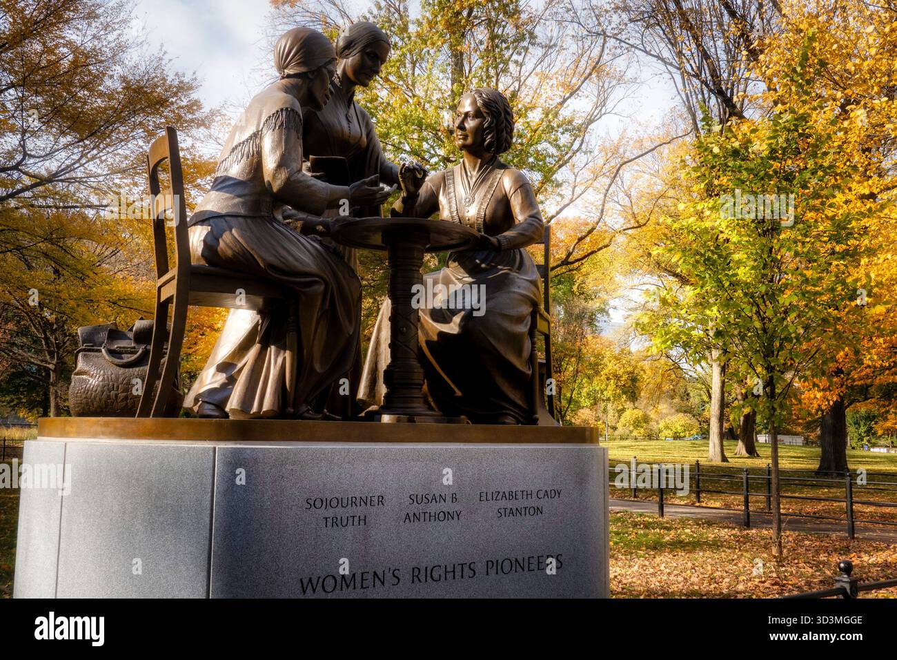 Women's Rights Pioneers monument located on Literary Walk in Central ...