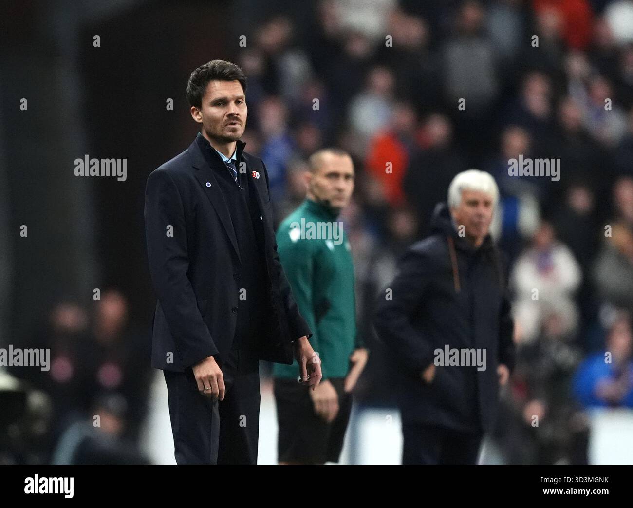 Rangers manager Danny Rohl during the UEFA Europa League match at Ibrox ...