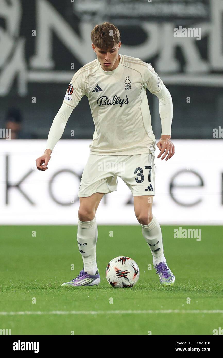 UEFA Europa League 2025 group stage match between SK Sturm Graz and ...