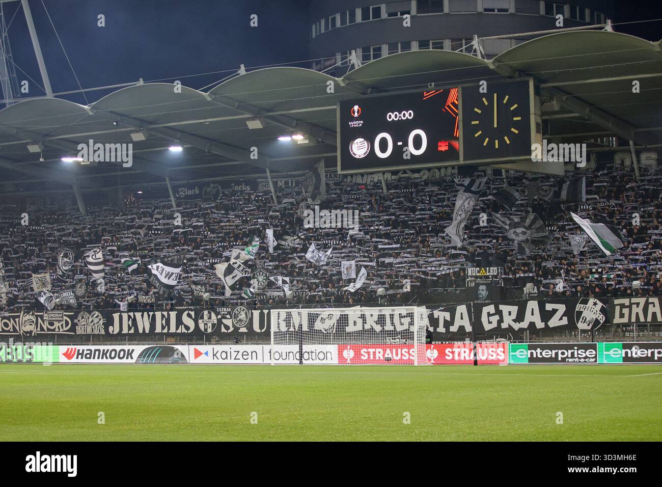 UEFA Europa League 2025 group stage match between SK Sturm Graz and ...