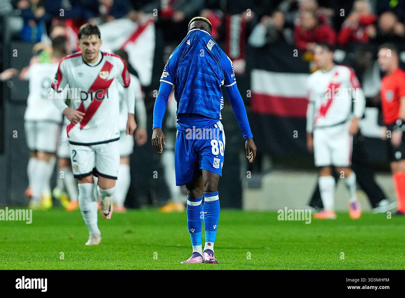 KKS Lech Poznan's Taofeek Ismaheel dejected after goal during UEFA ...