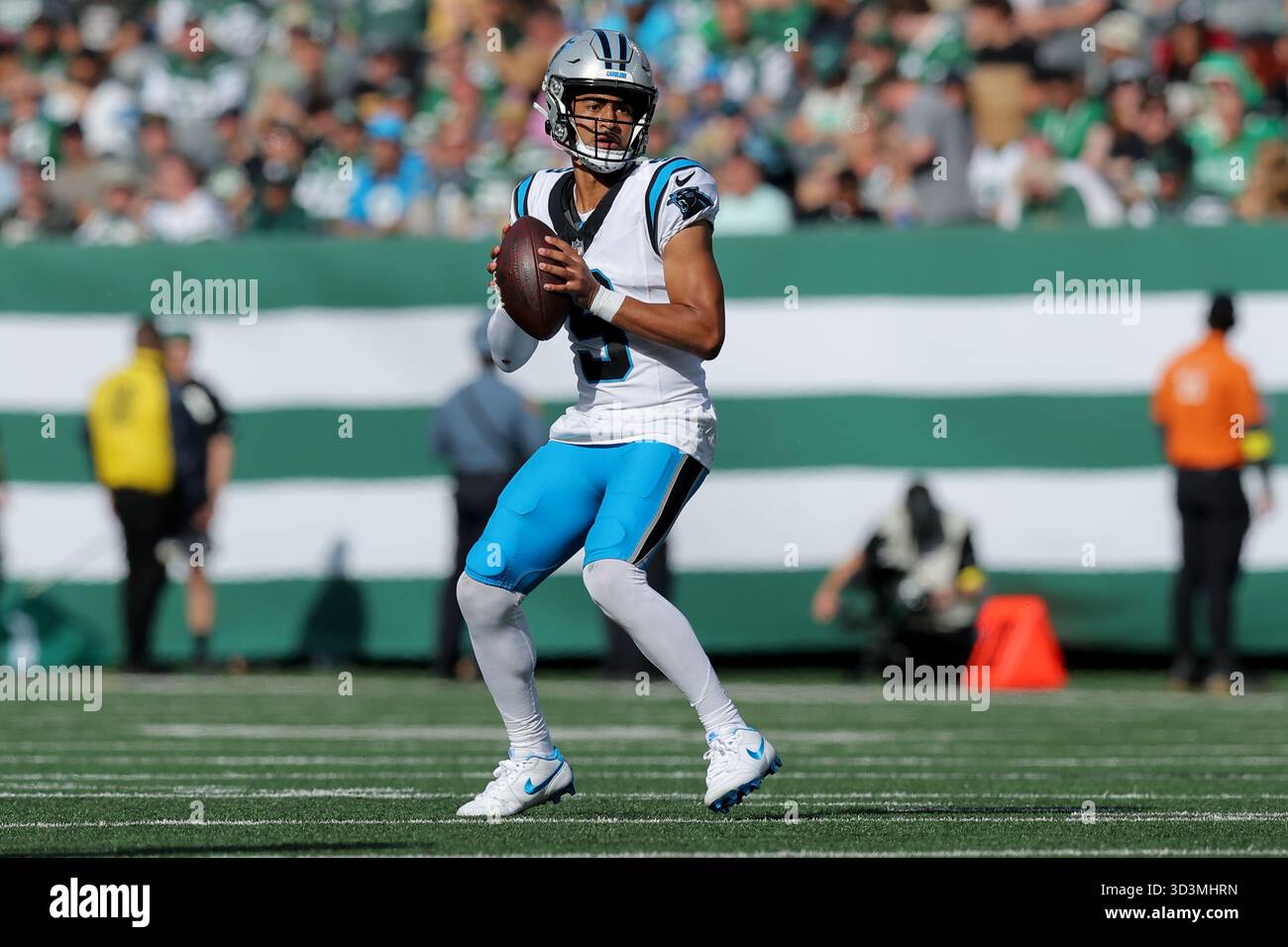 Carolina Panthers quarterback Bryce Young (9) in action against the New ...