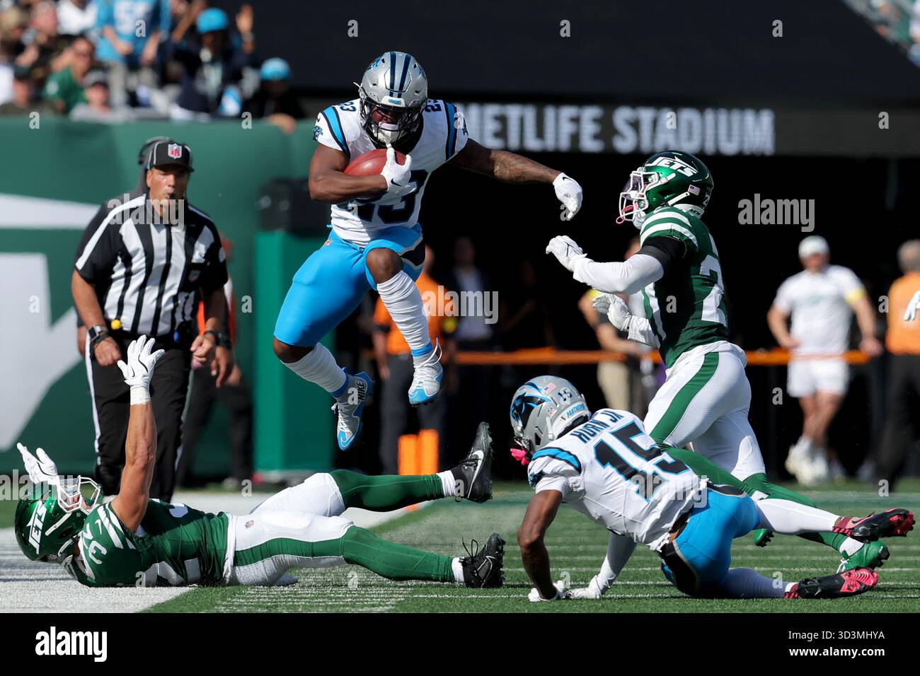 Carolina Panthers running back Trevor Etienne (23) in action against ...