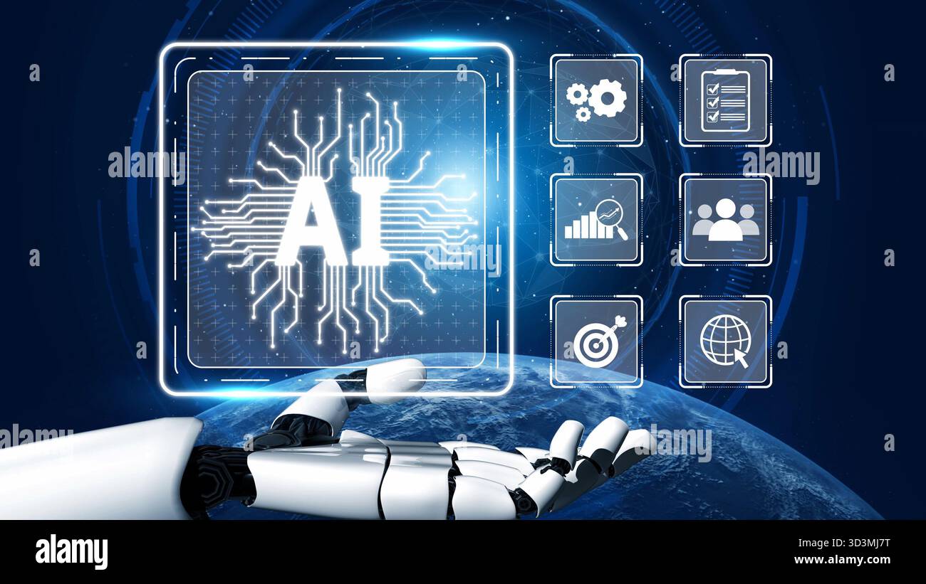 AI Assistant Brain Processor with LLM Technology, Big Data, Machine ...