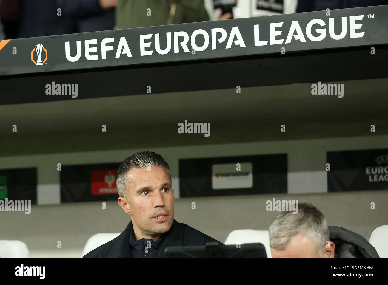 STUTTGART - Feyenoord coach Robin van Persie during the UEFA Europa ...