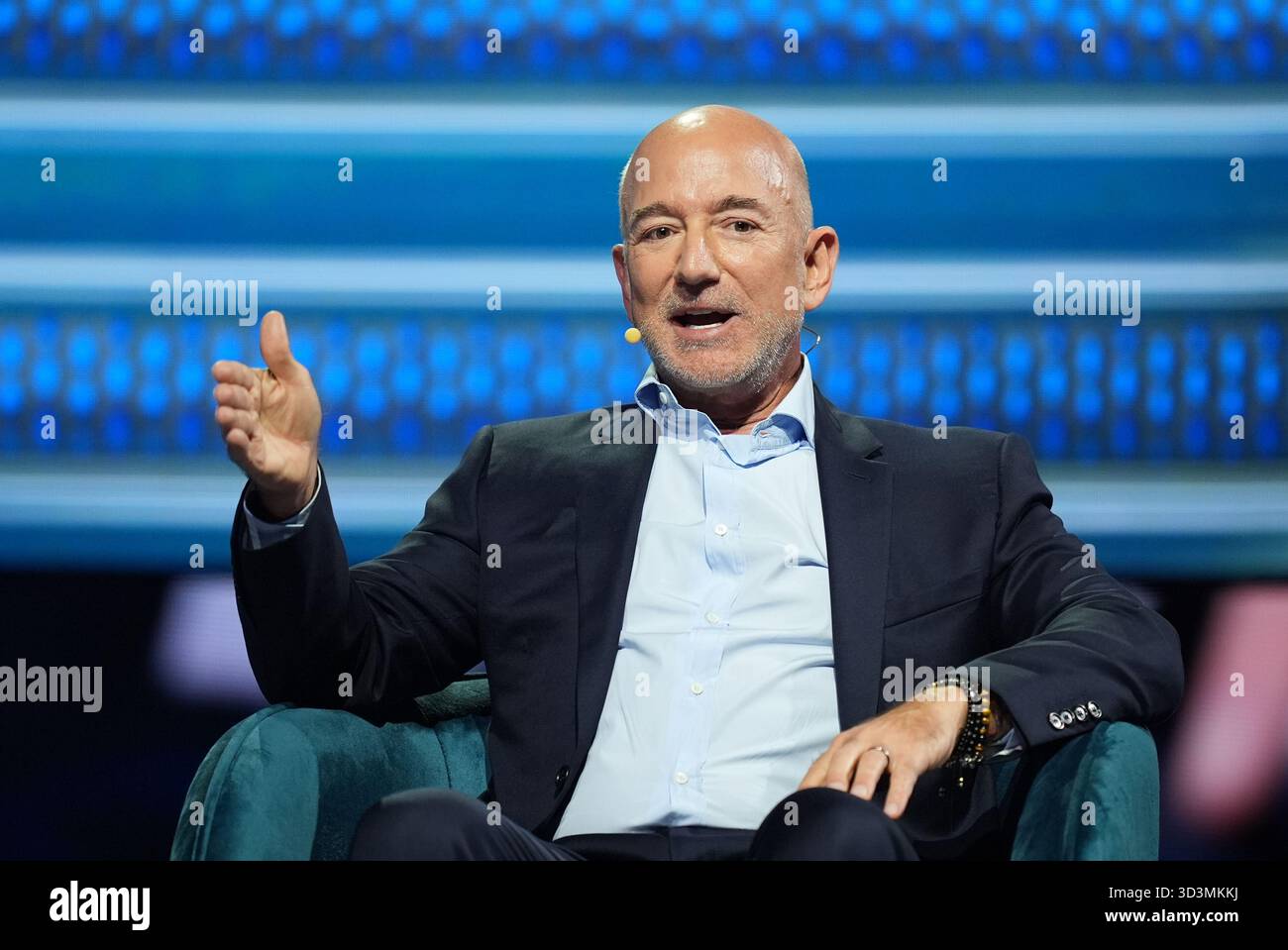Amazon founder Jeff Bezos speaks at the America Business Forum ...