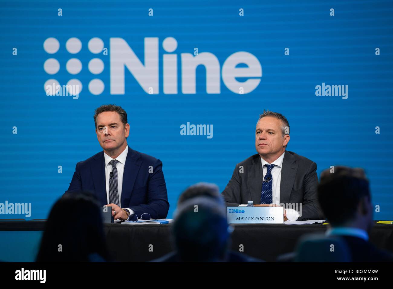 Non-Execuitve Director Andrew Lancaster (left) and Nine CEO Matt ...