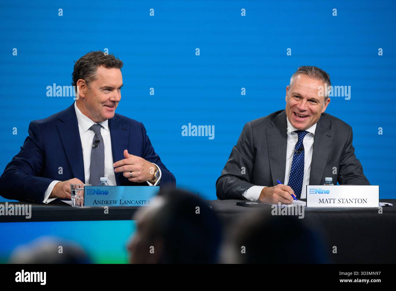Non-Execuitve Director Andrew Lancaster (left) and Nine CEO Matt ...