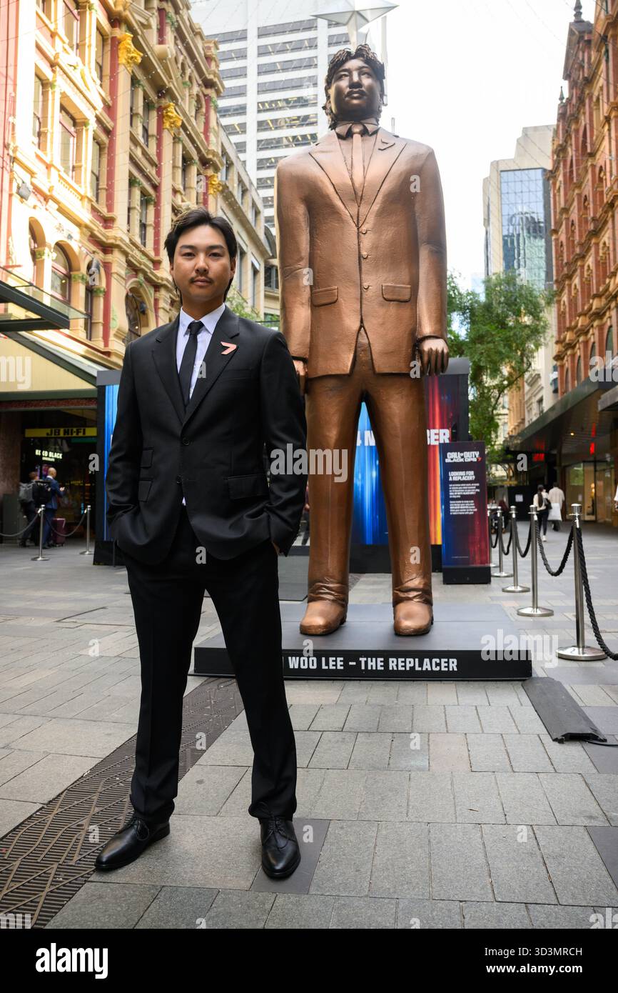 Australian golfer Min Woo Lee poses for a photograph during an ...