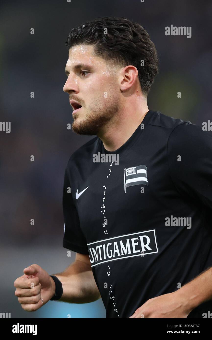 UEFA Europa League 2025 group stage match between SK Sturm Graz and ...