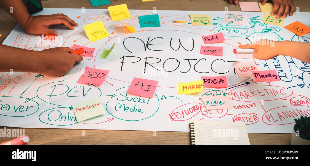 Dynamic team collaboration session showcases hi-res stock photography ...