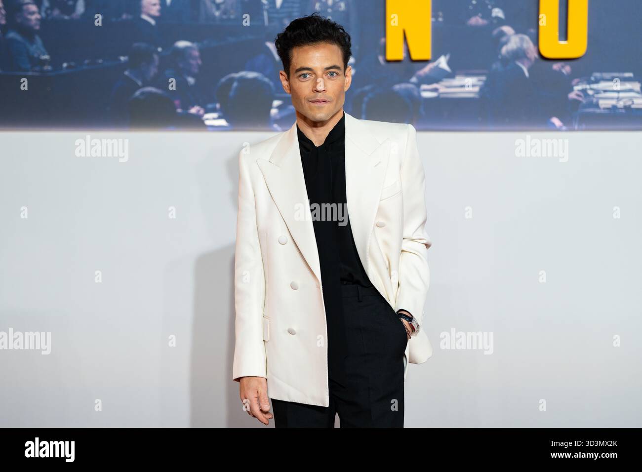Rami Malek attends the "Nuremberg" UK Premiere at Odeon Luxe Leicester Square (Photo by Lounis ...