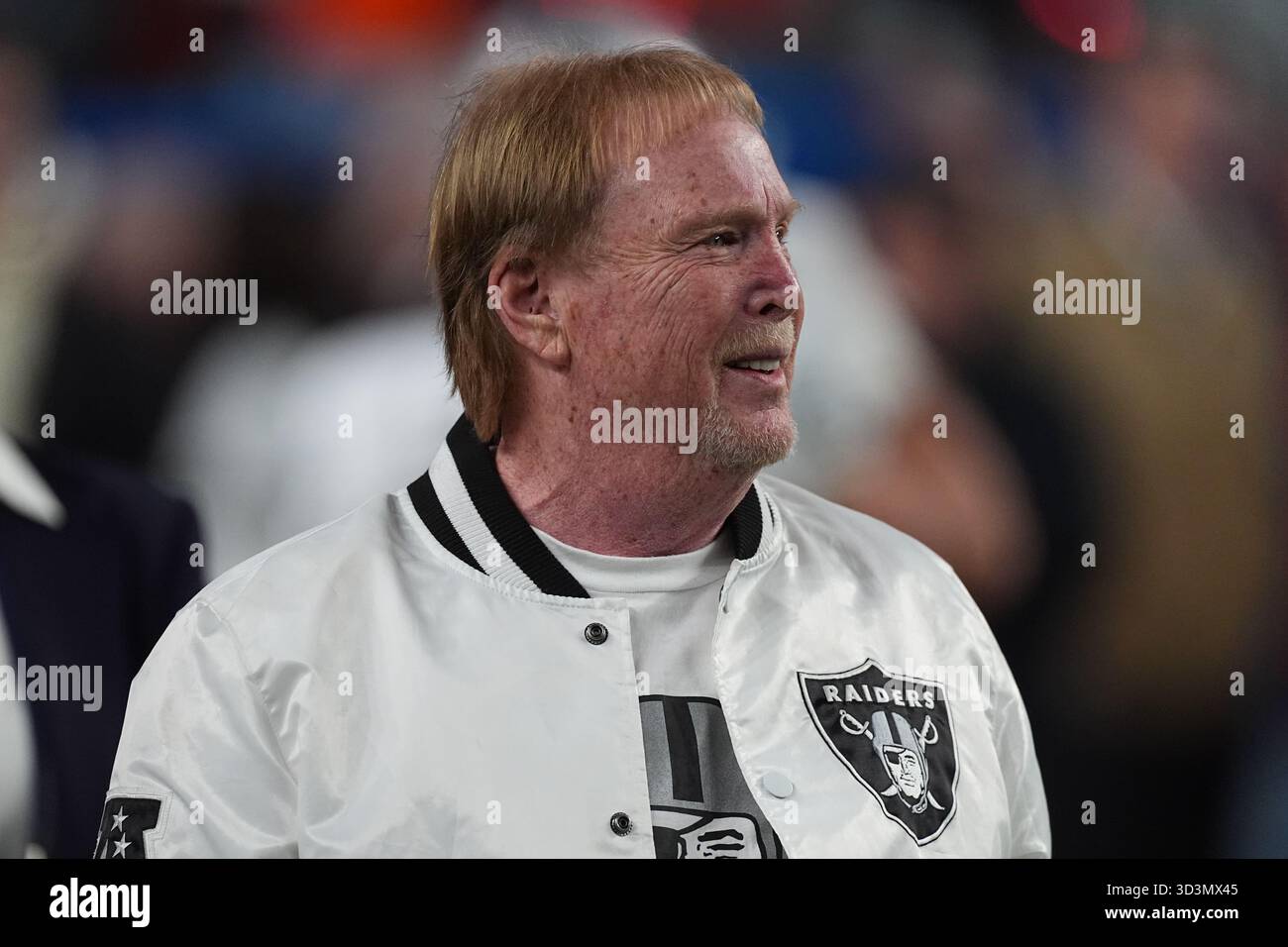 Las Vegas Raiders owner Mark Davis is seen before an NFL football game ...