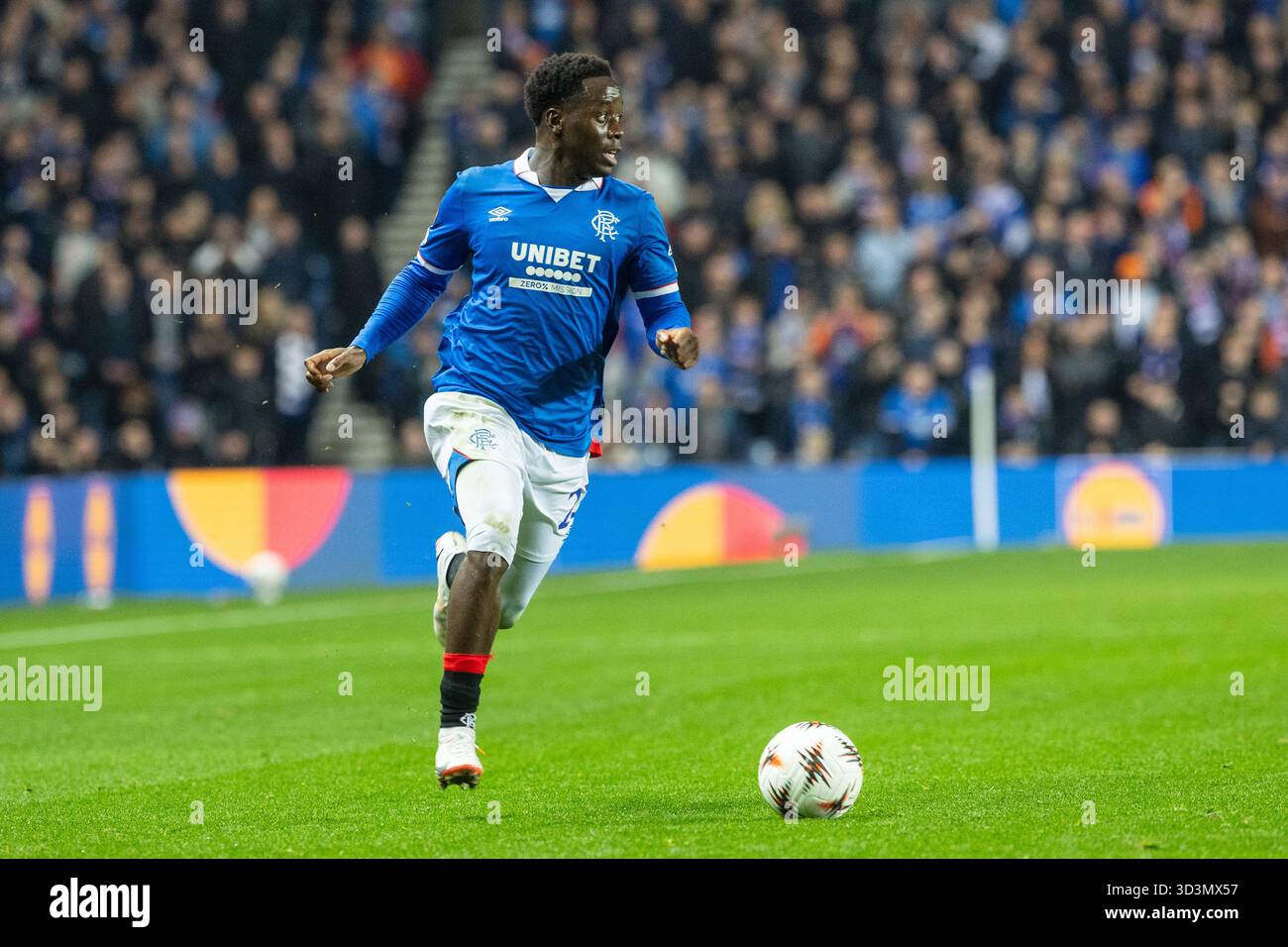 06 Nov 2025. Glasgow, UK. Rangers played Roma at Ibrox stadium, Glasgow ...