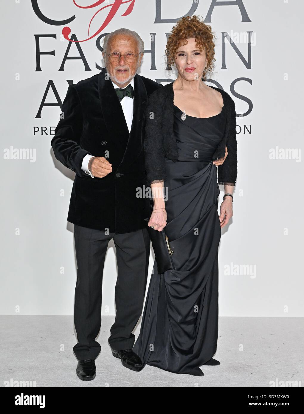 Stan Herman, left, and Bernadette Peters attend the CFDA Fashion Awards ...