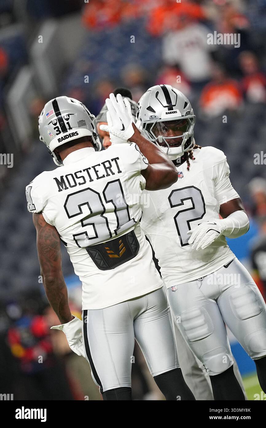 Las Vegas Raiders running back Raheem Mostert (31) and Las Vegas ...