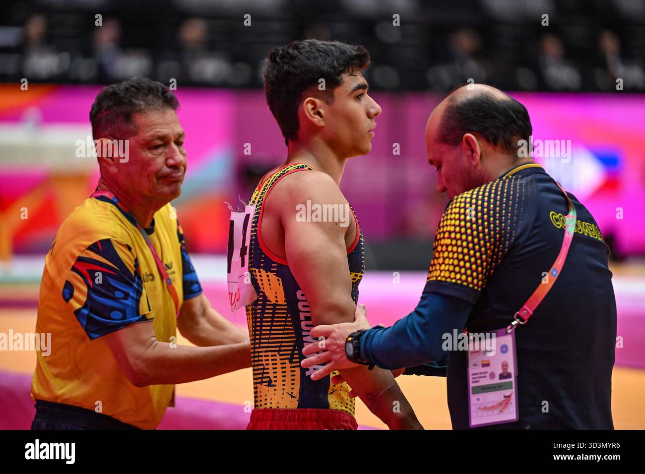 October 19, 2025, Jakarta, Indonesia: ANGEL BARAJAS is attended to by ...