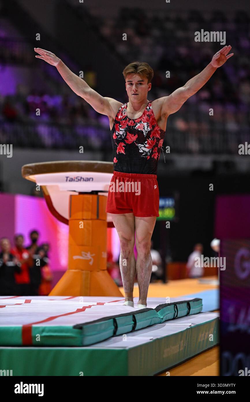October 20, 2025, Jakarta, Indonesia: FELIX DOLCI competes on the vault ...