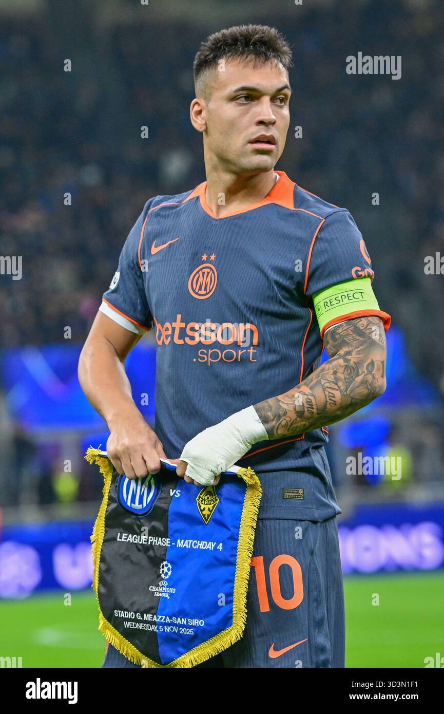 Lautaro Martinez of Inter seen during the UEFA Champions League match ...