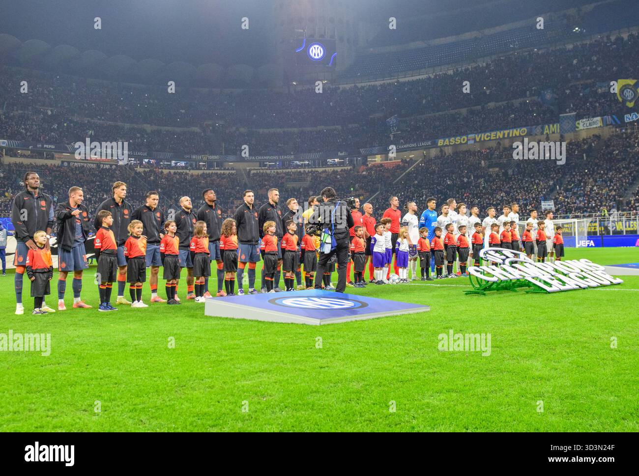Players of Inter and Kairat Almaty seen during the UEFA Champions ...