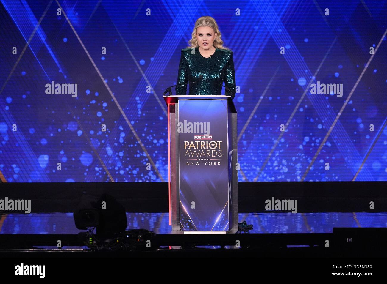Erika Kirk speaks during the FOX Nation Patriot Awards Thursday, Nov. 6 ...