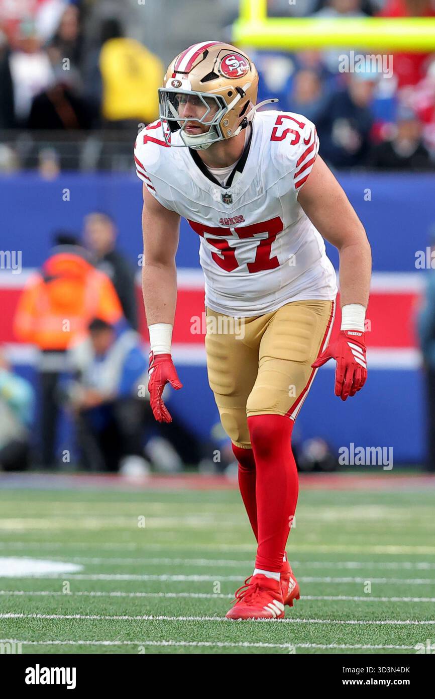 San Francisco 49ers linebacker Luke Gifford (57) in action against the ...