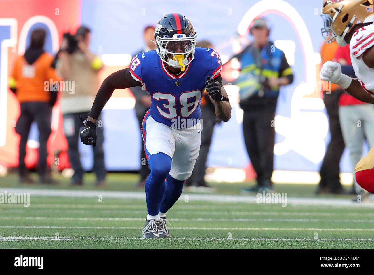 New York Giants cornerback Korie Black (38) in action against the San ...
