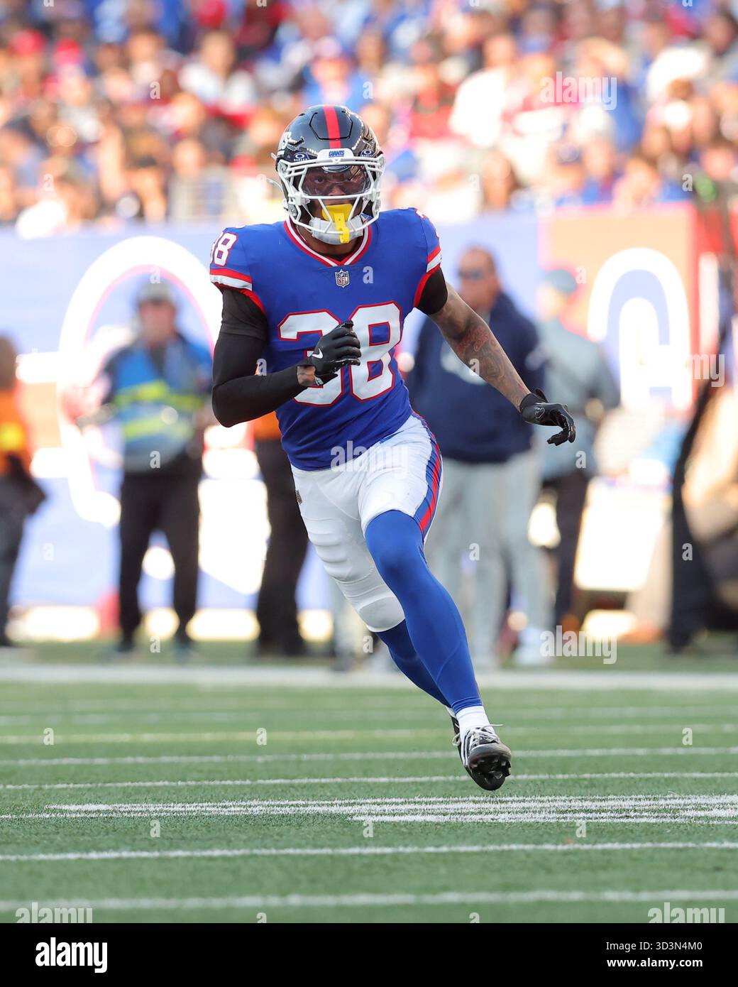 New York Giants cornerback Korie Black (38) in action against the San ...