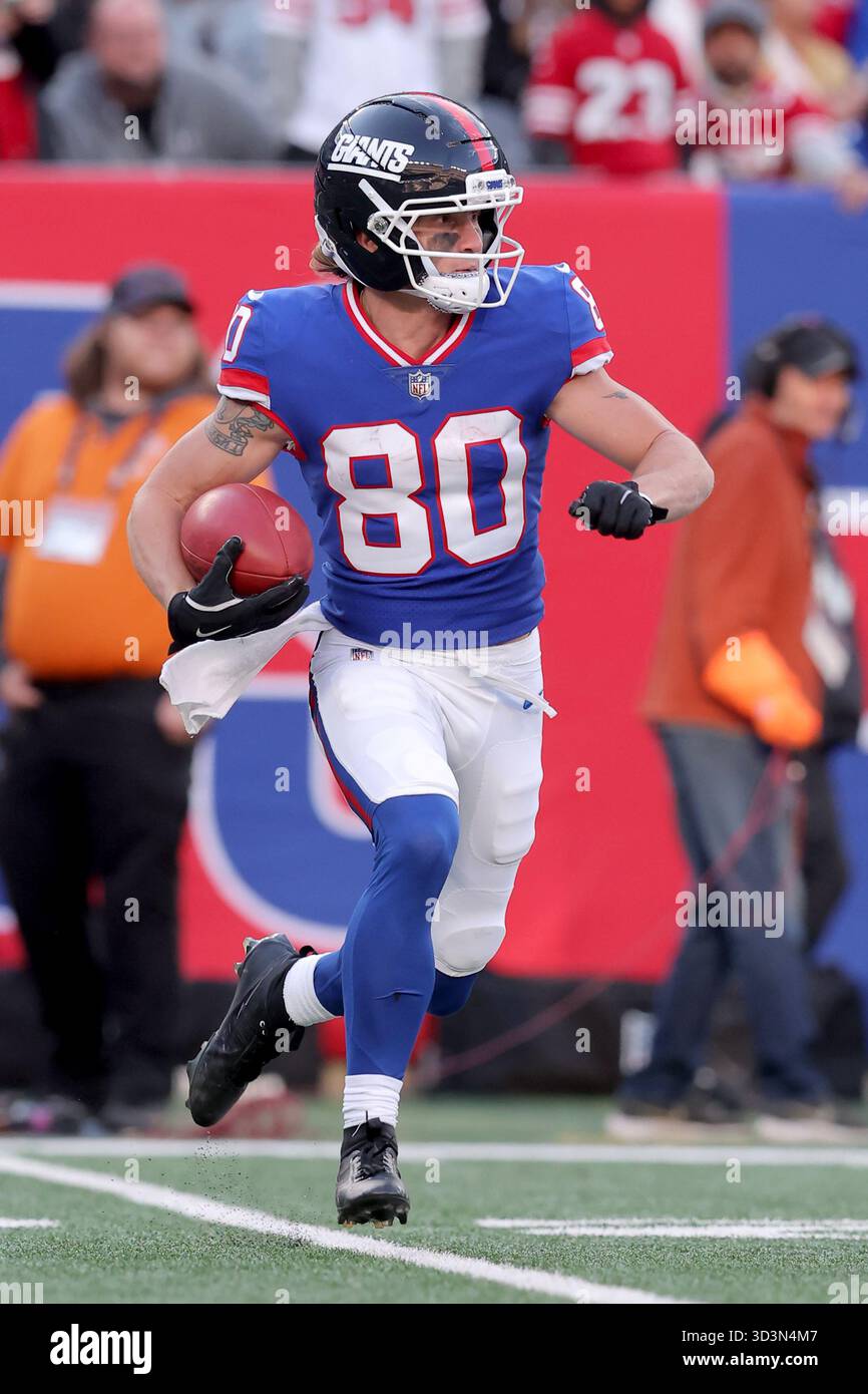 New York Giants wide receiver Gunner Olszewski (80) in action against ...