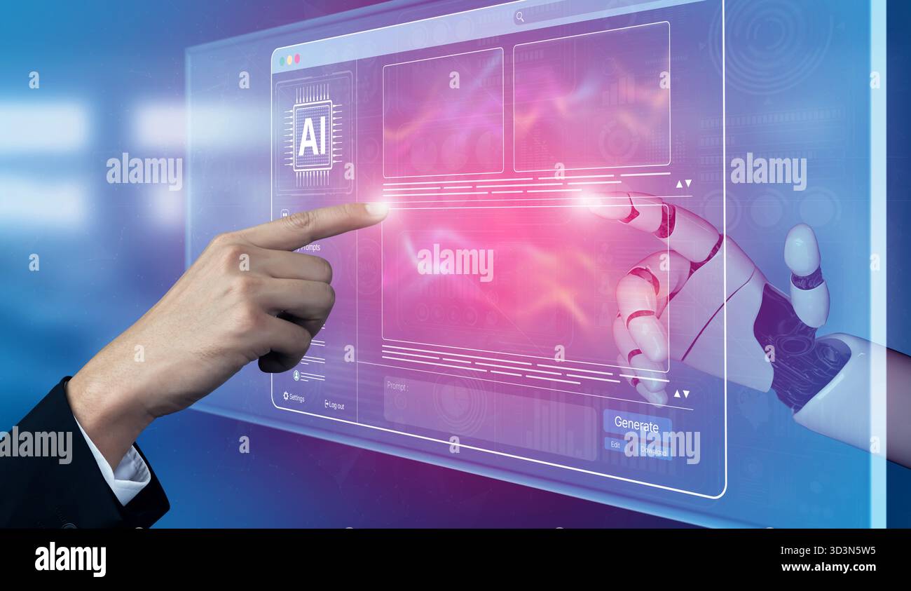 Autonomous artificial intelligence generative ai hi-res stock ...
