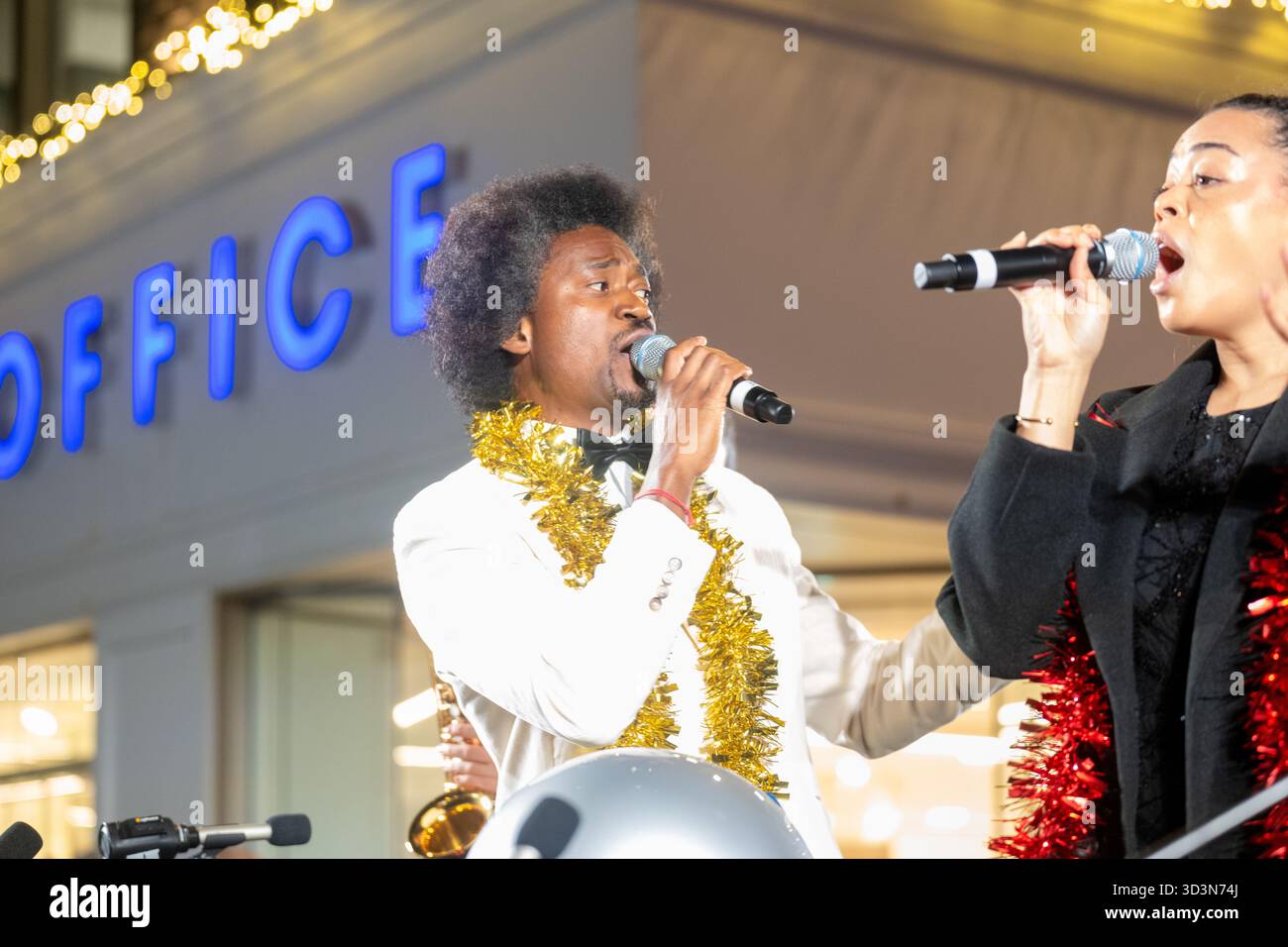 London, UK, 6th November 2025, The lights were switched on in a packed ...