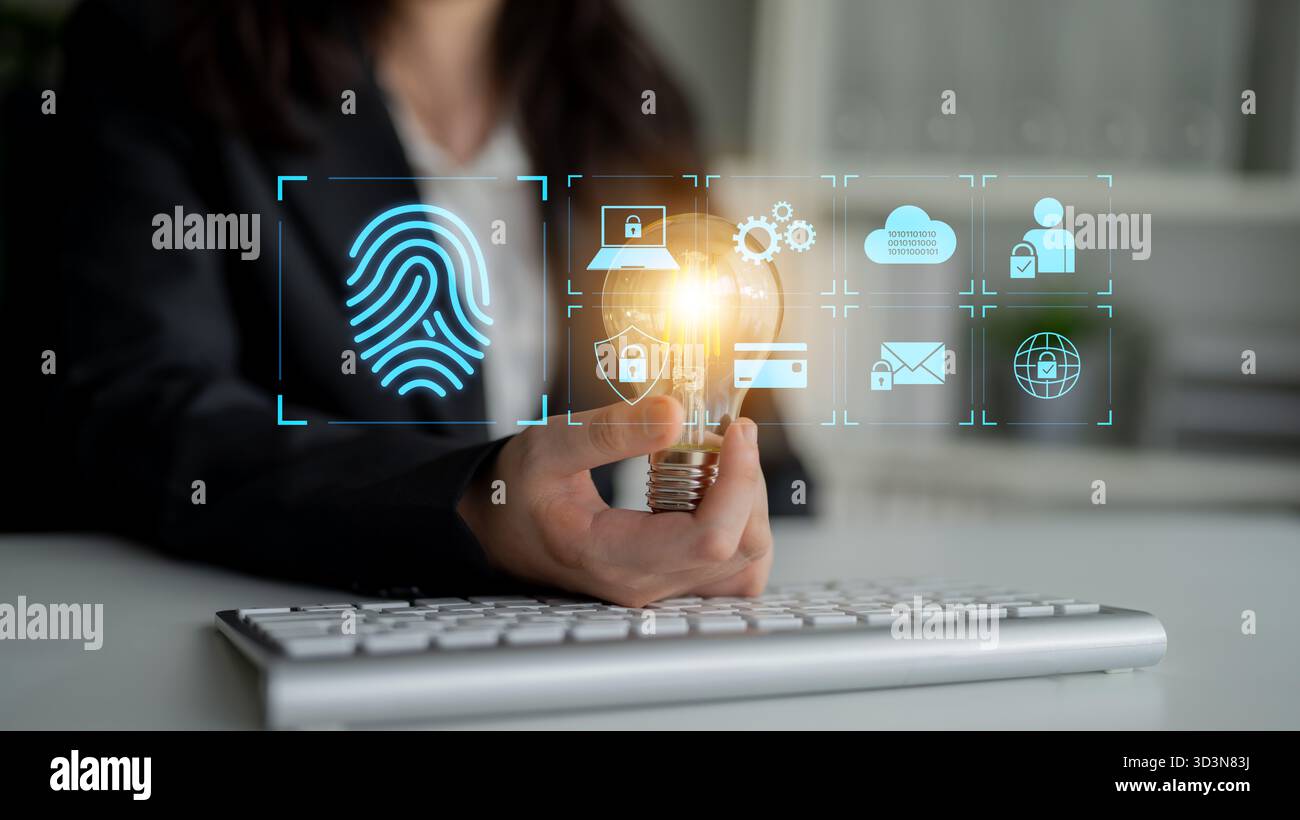 System for safeguarding digital identity using fingerprint ...