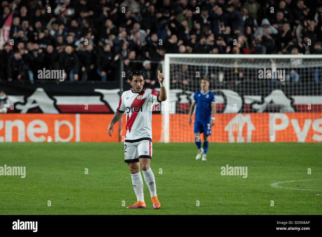 Alfonso Espino of Rayo Vallecano in action during the 2025/26 UEFA ...