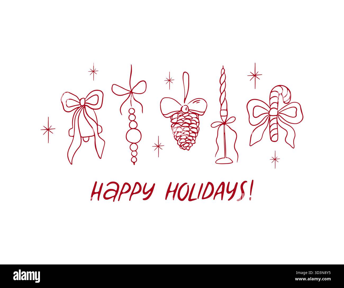 Xmas typography Cut Out Stock Images & Pictures - Alamy