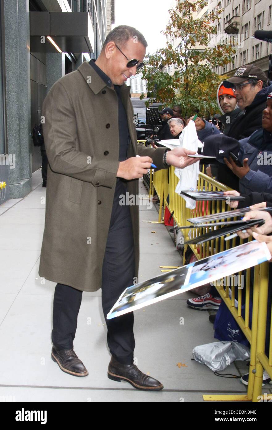 NEW YORK, NY- NOVEMBER 6: Alex Rodriguez seen at The View on November 6 ...