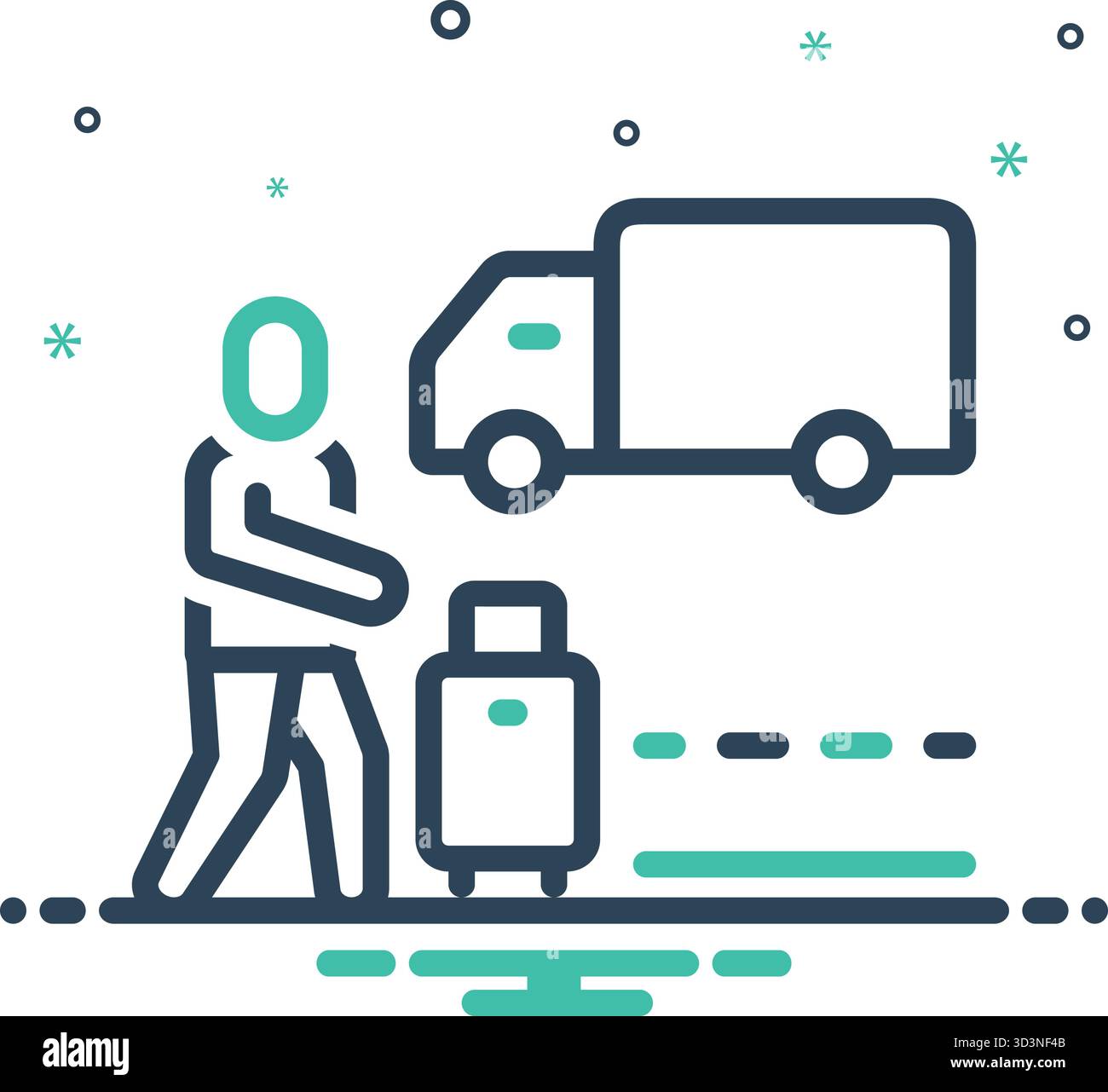 Icon for commuter route, commuter Stock Vector Image & Art - Alamy