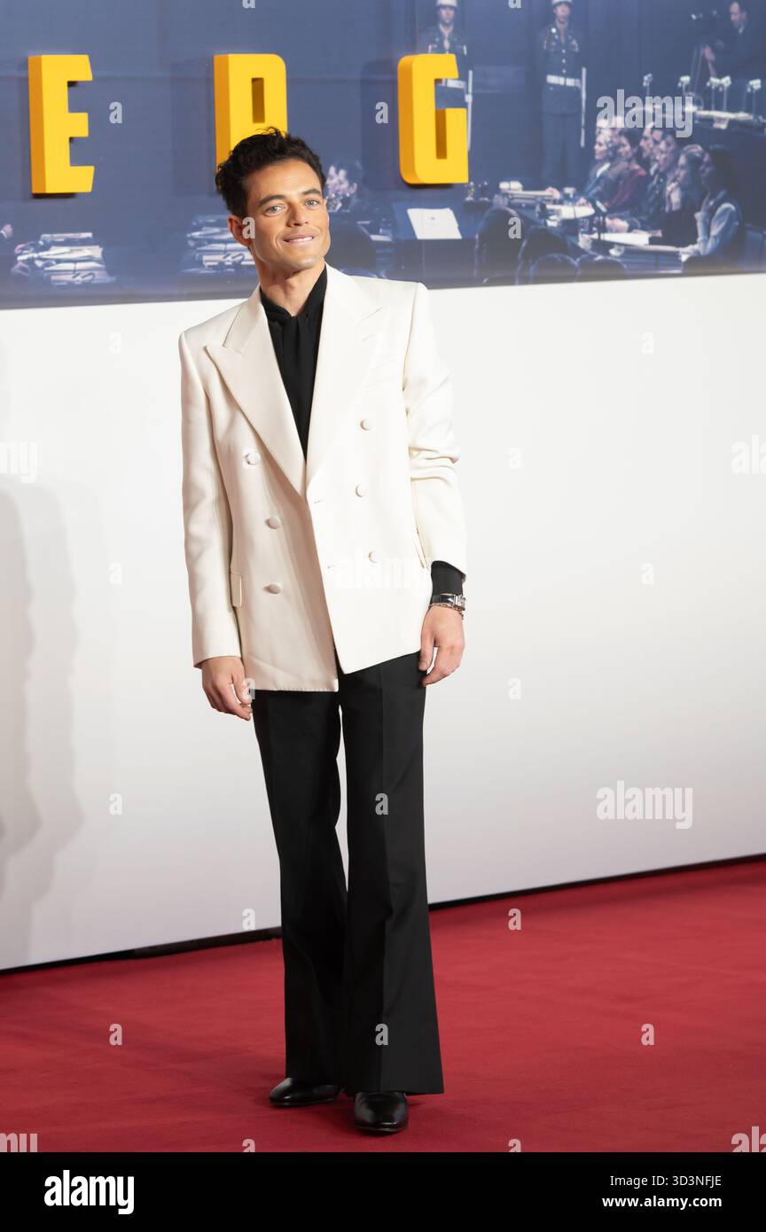 London, United Kingdom. 7th November 2025. Rami Malek attends the ...