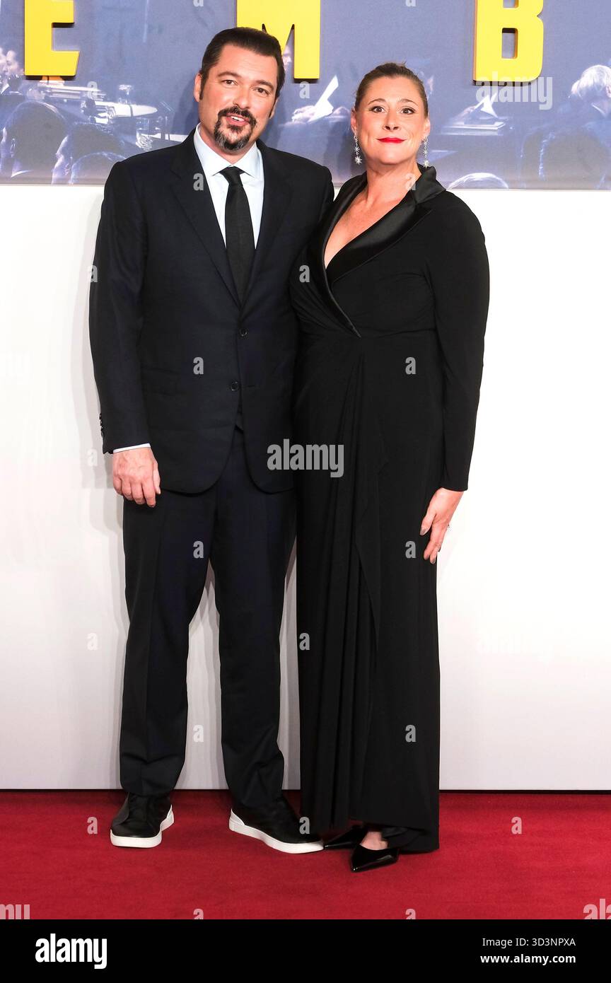 James Vanderbilt und Amber Freeman bei der Premiere des Kinofilms ...