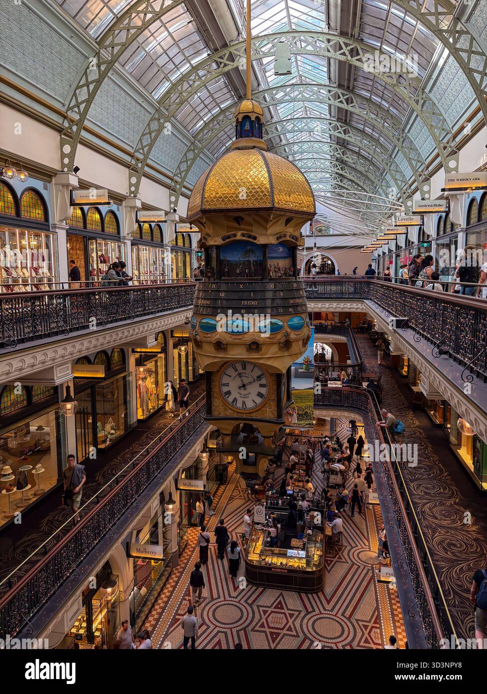 Queen Victoria Building's grand interior with its famous Great ...