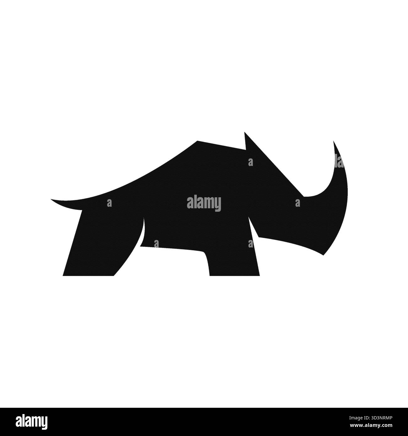 Modern Rhino logo vector design symbol icon Stock Vector Image & Art ...