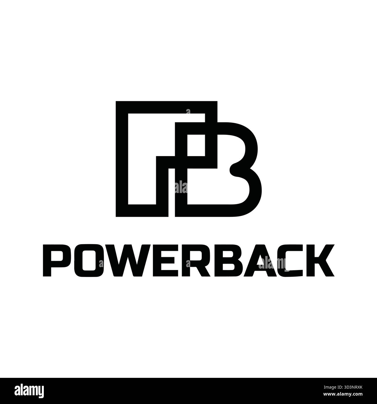 Powerback P and B Letter Monogram Logo Stock Vector Image & Art - Alamy