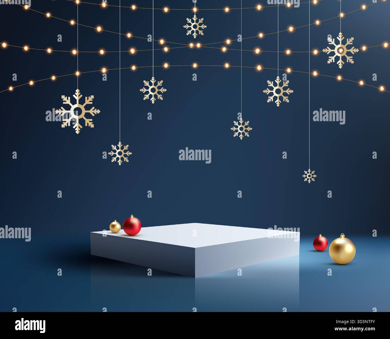 Dark stage podium lights Stock Vector Images - Alamy