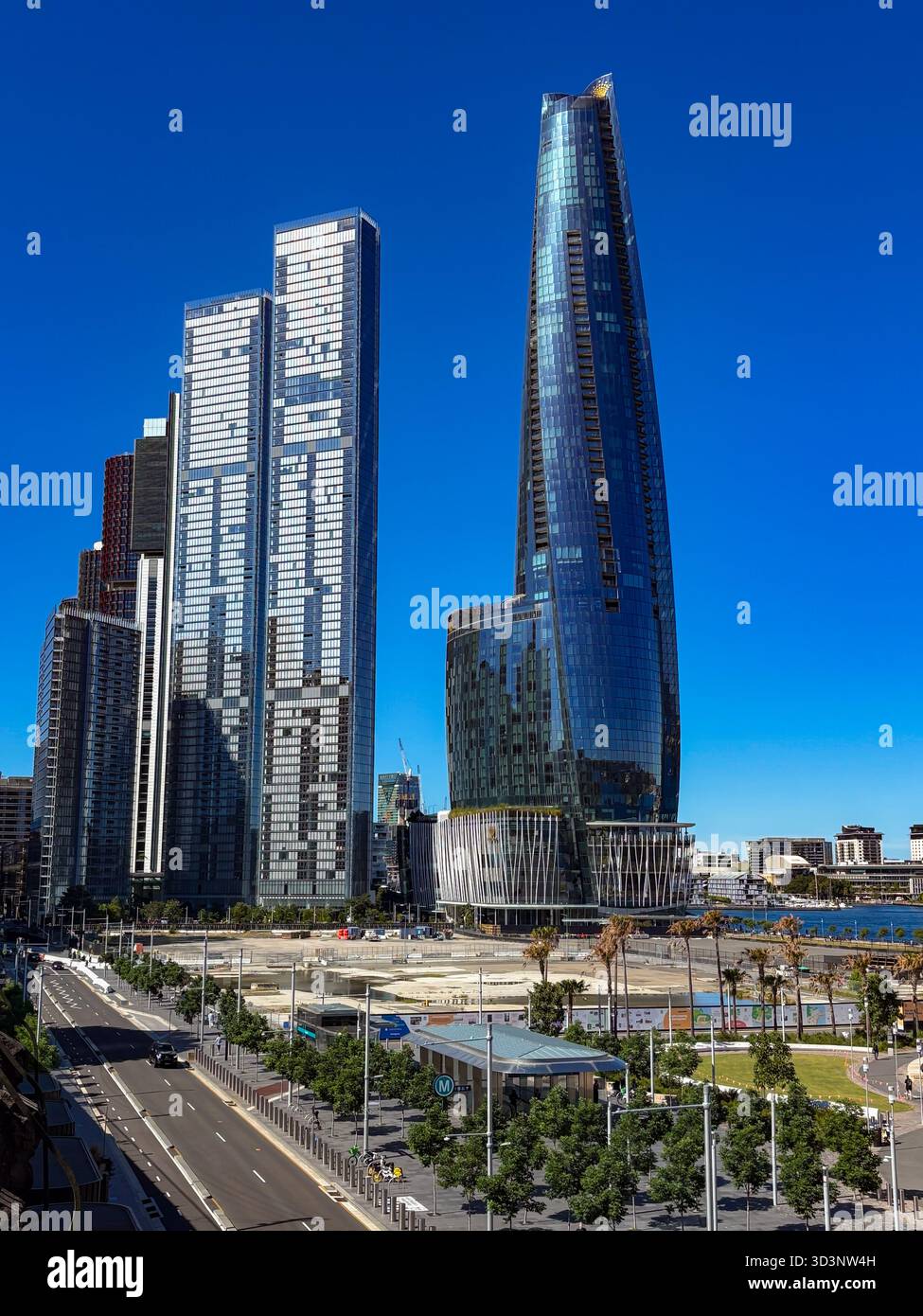 Crown Towers Sydney, a prominent luxury hotel and casino skyscraper ...