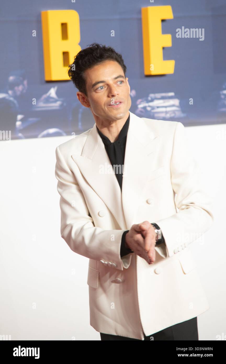 Nuremberg film premiere in Leicester Square, London. Pictured: Rami Malek Stock Photo - Alamy