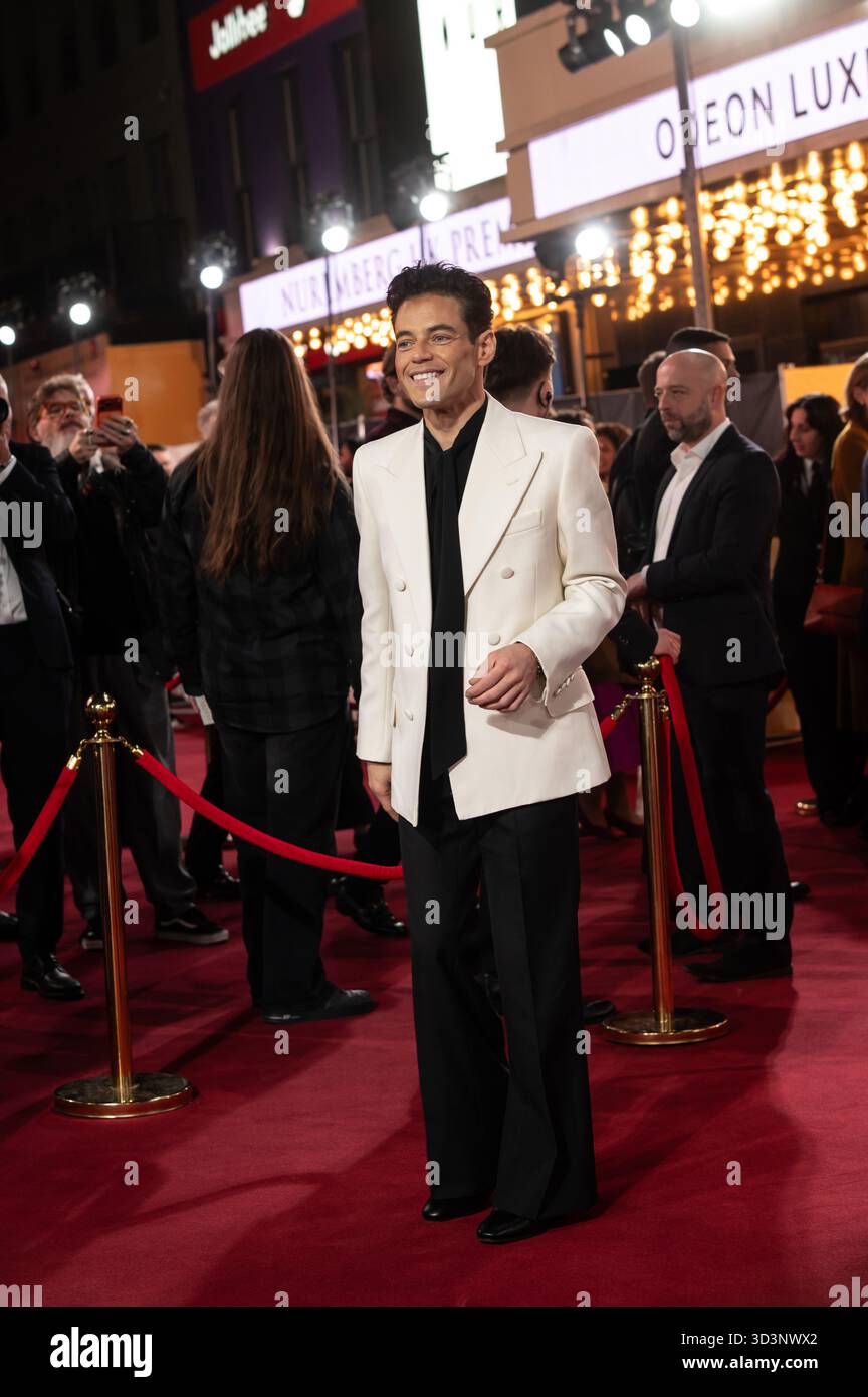 Nuremberg film premiere in Leicester Square, London. Pictured: Rami ...