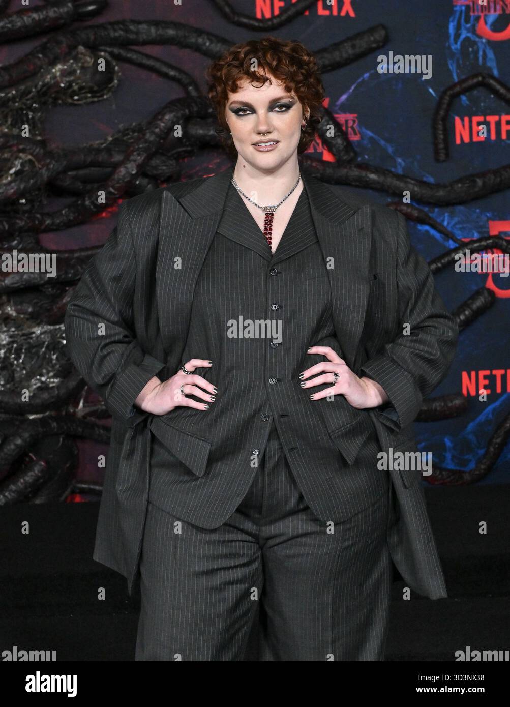 Shannon Purser arriving to the “Stranger Things 5’” world premiere held ...